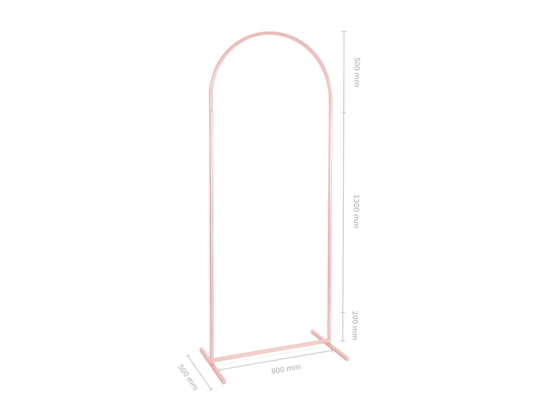 Backdrop stand, maxi arch, dusty pink, 80x200 cm - Designer decorations ...
