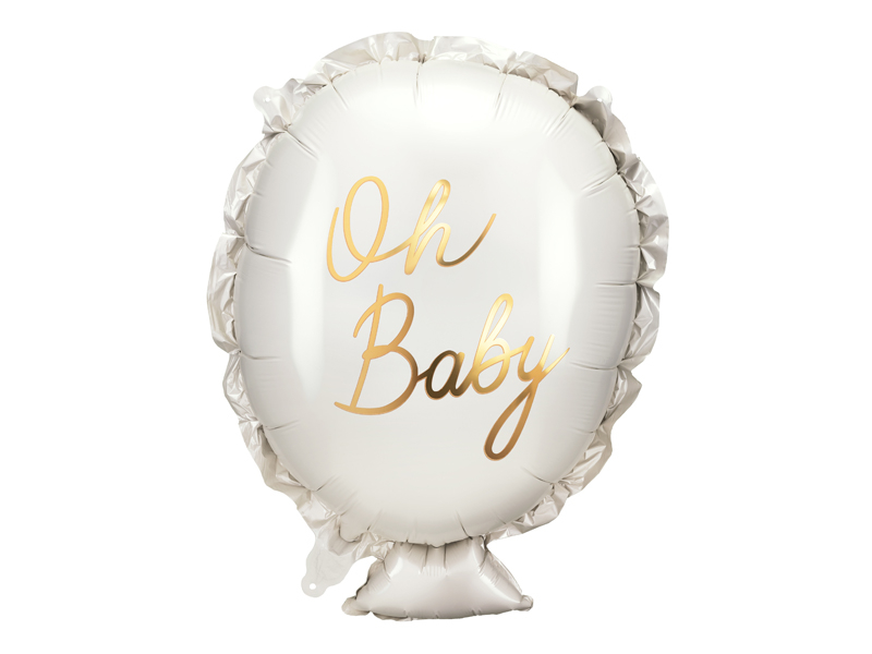 Foil balloon Oh baby, 53x69 cm, mix - Designer decorations and ideas ...