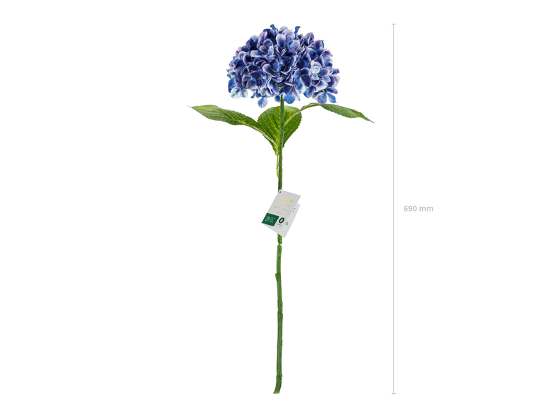 Artificial flower - Hydrangea Premium, 69 cm, navy blue - Designer ...