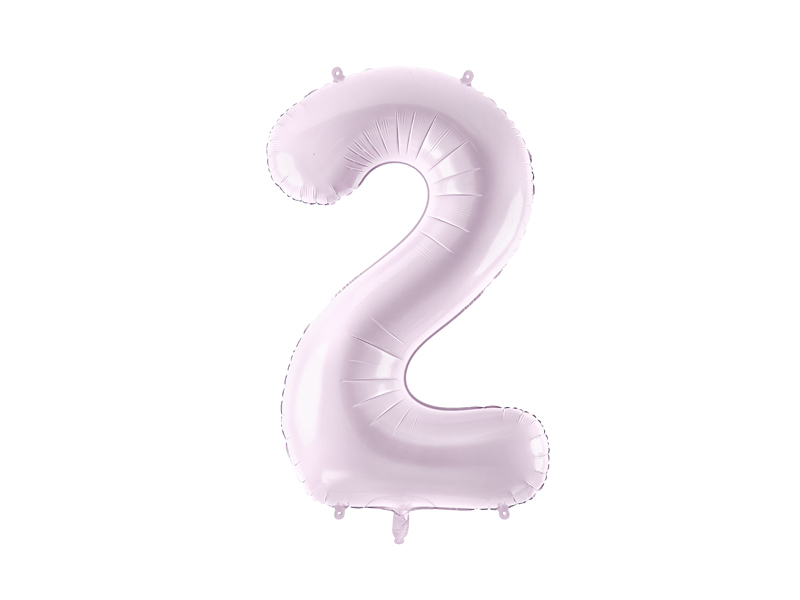 Foil Balloon Number ''2'', 72cm, purple - Designer decorations and ...