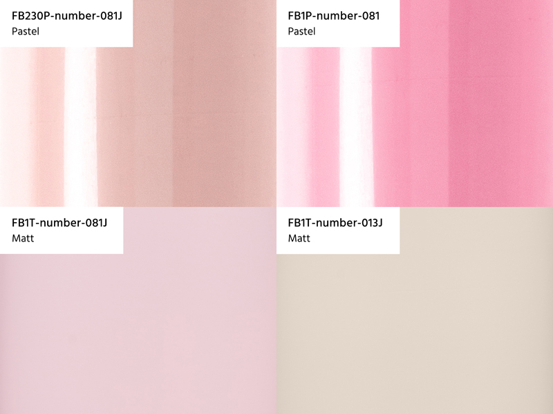 light pink numbers