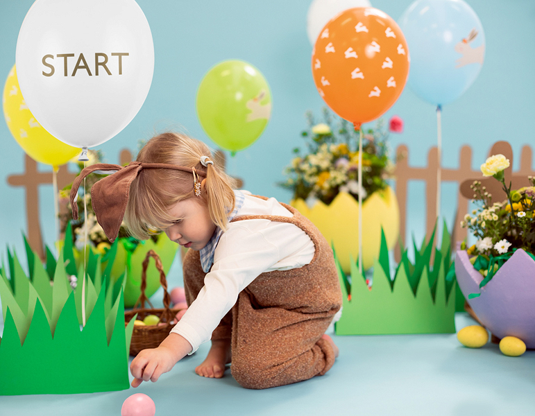 Balloons 30 cm, Egg Hunt, mix (1 pkt / 7 pc.) - Designer decorations ...