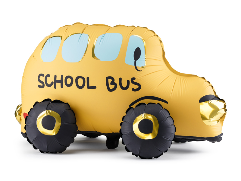 Standing foil balloon Bus, 36x66 cm - Designer decorations and ideas ...