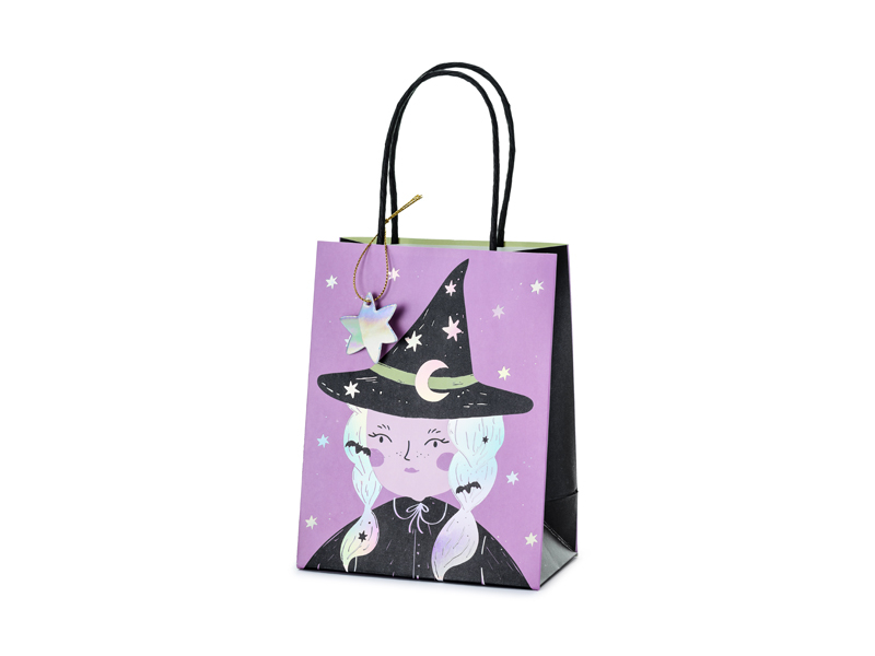 Gift bag Witch, mix, 8x14x18 cm - Designer decorations and ideas for ...