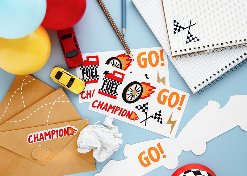 Stickers Cars, mix - Designer decorations and ideas for every party ...