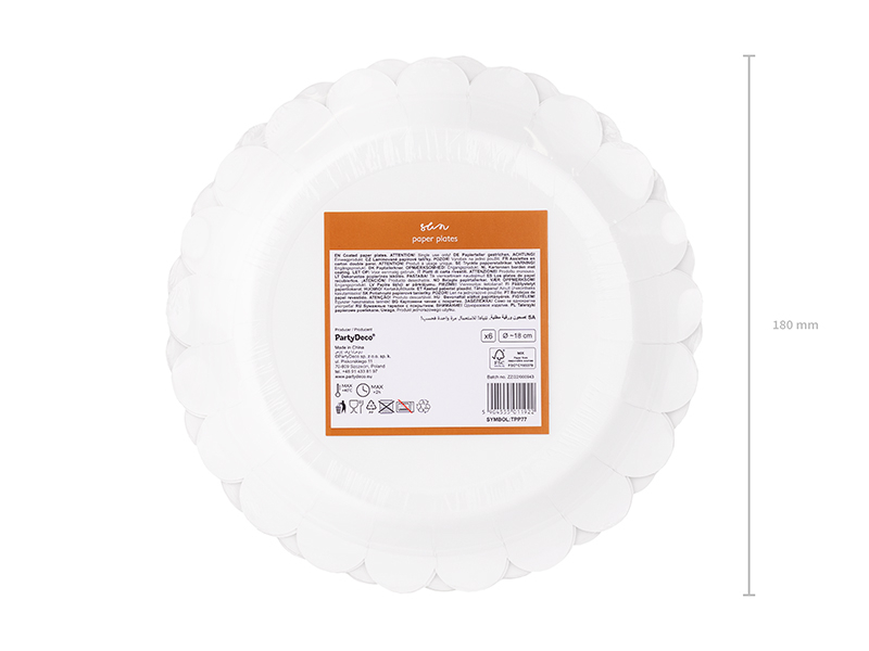 Plates Sun, mix, 18 cm (1 pkt / 6 pc.) - Designer decorations and ideas ...