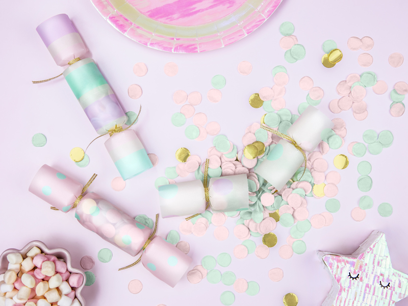 Confetti Cracers, mix, 3x17x3,5cm (1 pkt / 6 pc.) - Designer ...