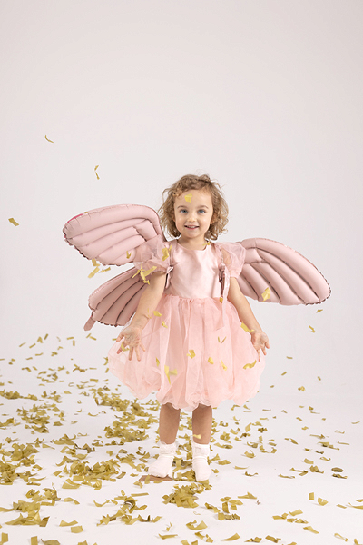 Foil Balloon Butterfly Wings, Matte Pink, 102 x 50 cm - Designer ...