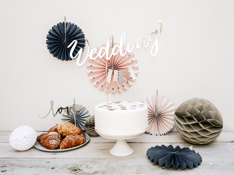 Cake topper Love, silver, 17cm - Designer decorations and ideas for ...