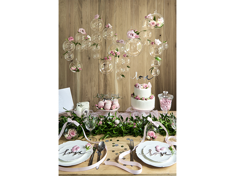 Cake topper Love, silver, 17cm - Internet shop :: PartyDeco