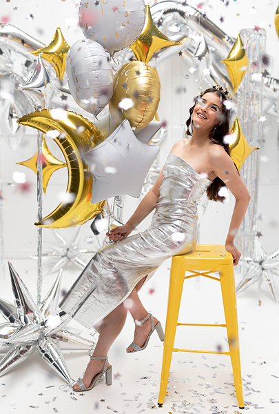 Foil balloon 4-point Star, 45 cm, gold - Designer decorations and ideas ...