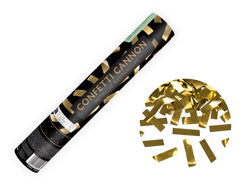 Confetti cannon, gold, 28cm - Designer decorations and ideas for every ...