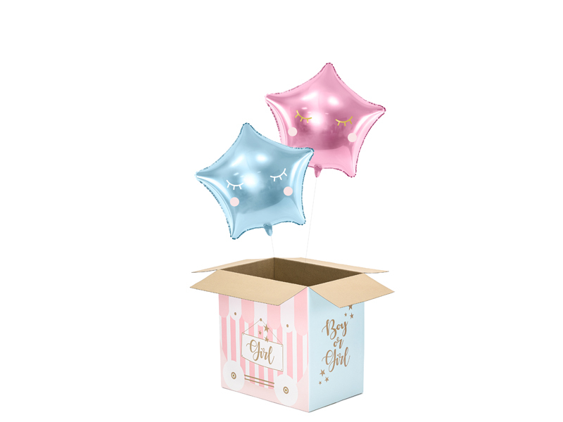 Balloons box - Boy or Girl, 60x40x60cm (1 pkt / 5 pc.) - Designer ...