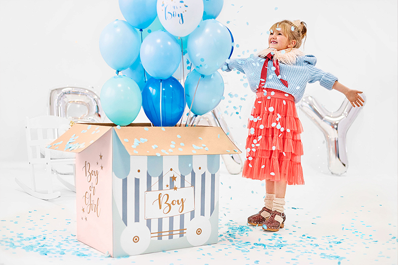 Balloons box - Boy or Girl, 60x40x60cm (1 pkt / 5 pc.) - Designer ...