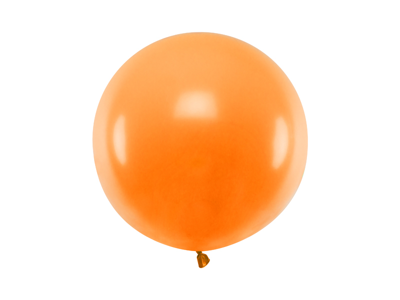 Balon okrągły 60 cm, Pastel Mandarin Orange - Designerskie dekoracje i ...