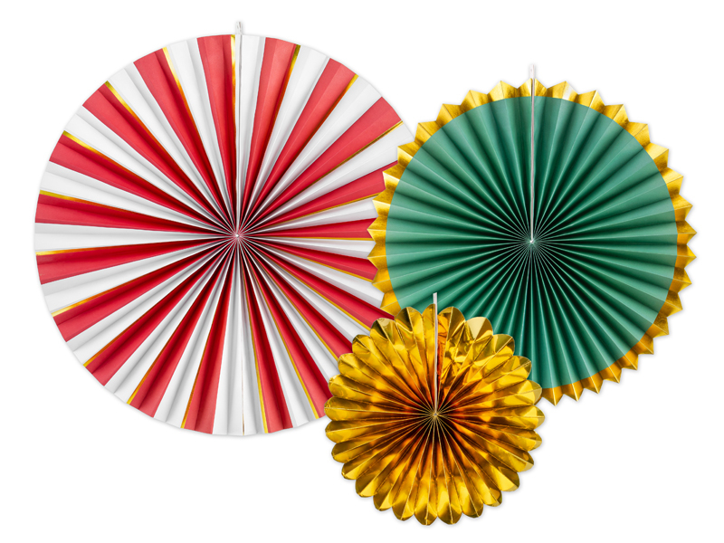 Decorative Rosettes, mix, 26-43 cm (1 pkt / 3 pc.) - Designer ...