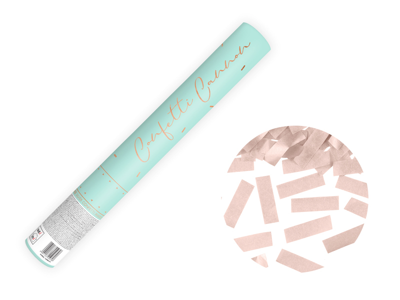 Confetti cannon, rose gold, 40 cm - Designer decorations and ideas for ...