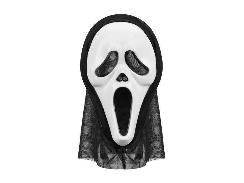 Maska Halloween z kapturem, 18x31cm, mix - Designerskie dekoracje i ...