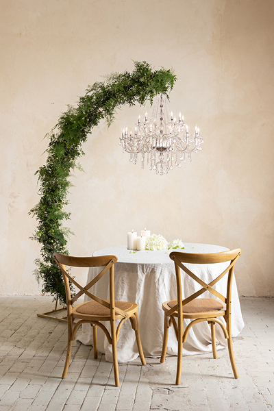 Metal chandelier stand, gold, 135x230 cm - Designer decorations and ...