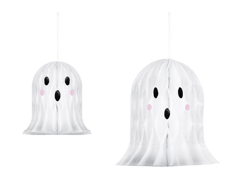 Paper Ghost Decorations, white, 20-30cm (1 pkt / 2 pc.) - Designer ...