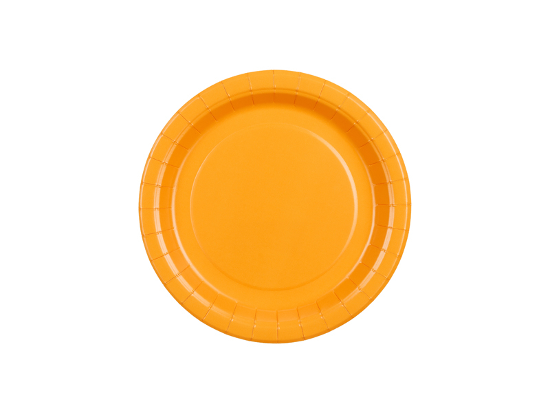 Paper Plates, light orange, 18 cm (1 pkt / 6 pc.) - Designer ...