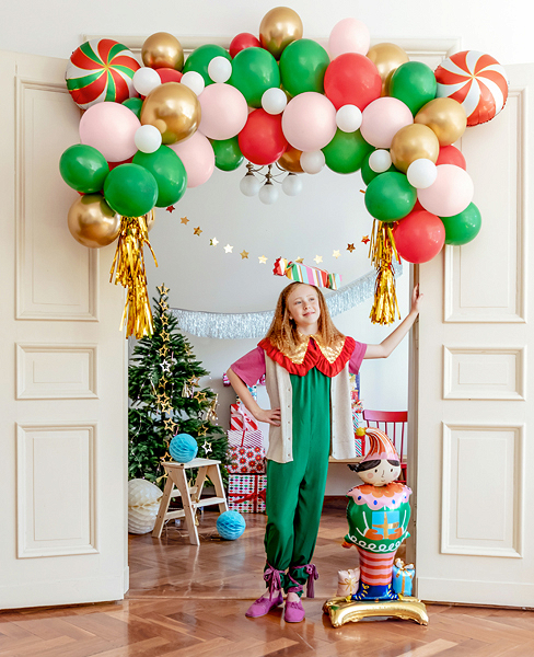 Standing foil balloon Elf, 46x88 cm, mix - Designer decorations and ...
