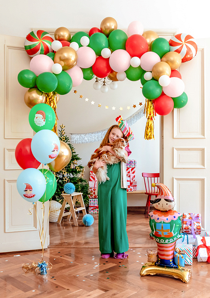 Standing foil balloon Elf, 46x88 cm, mix - Designer decorations and ...