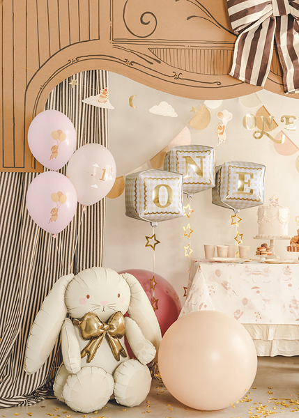 Foil balloons cubes ''One'', 34 x 36 cm, mix (1 pkt / 3 pc.) - Designer ...