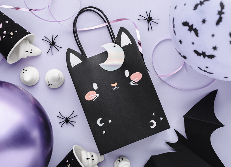 Gift bag Cat, mix, 8x14x18 cm - Designer decorations and ideas for ...