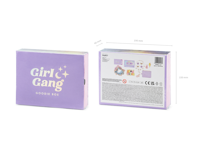 Gift Box Girl Gang Goodie Box, mix, 19x15x4 cm - Designer decorations ...