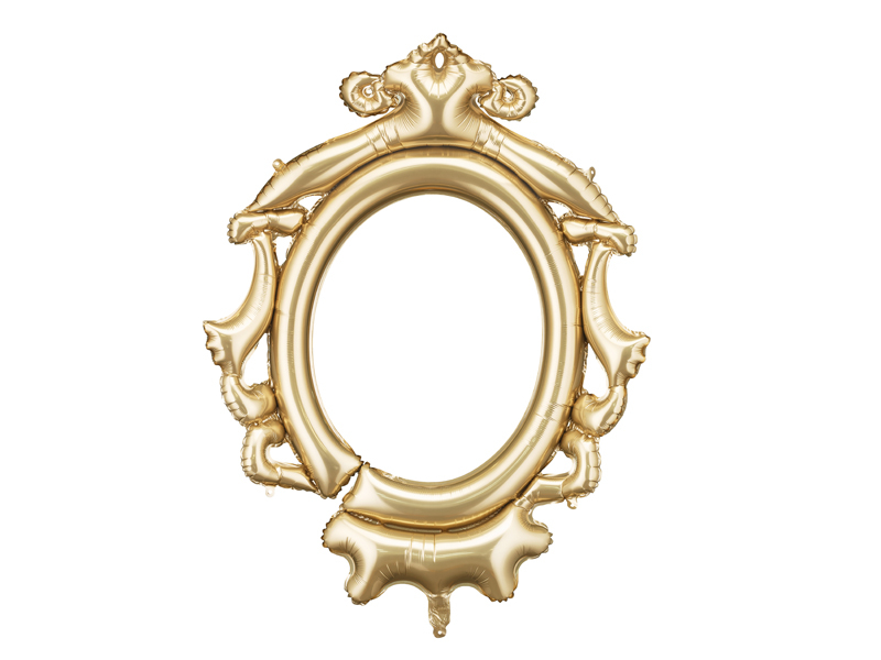 Foil Balloon Frame, 78x95 cm, gold - Designer decorations and ideas for ...